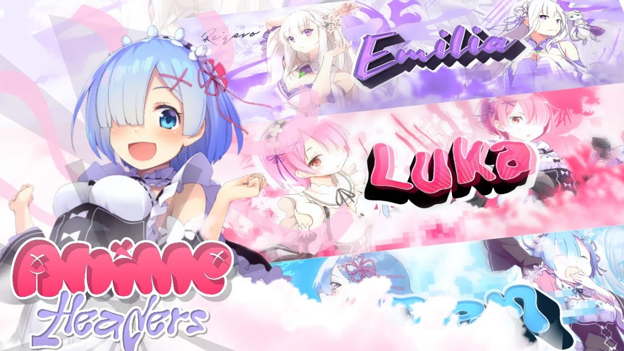 Anime headers FREE psd/ipv files - YouTube