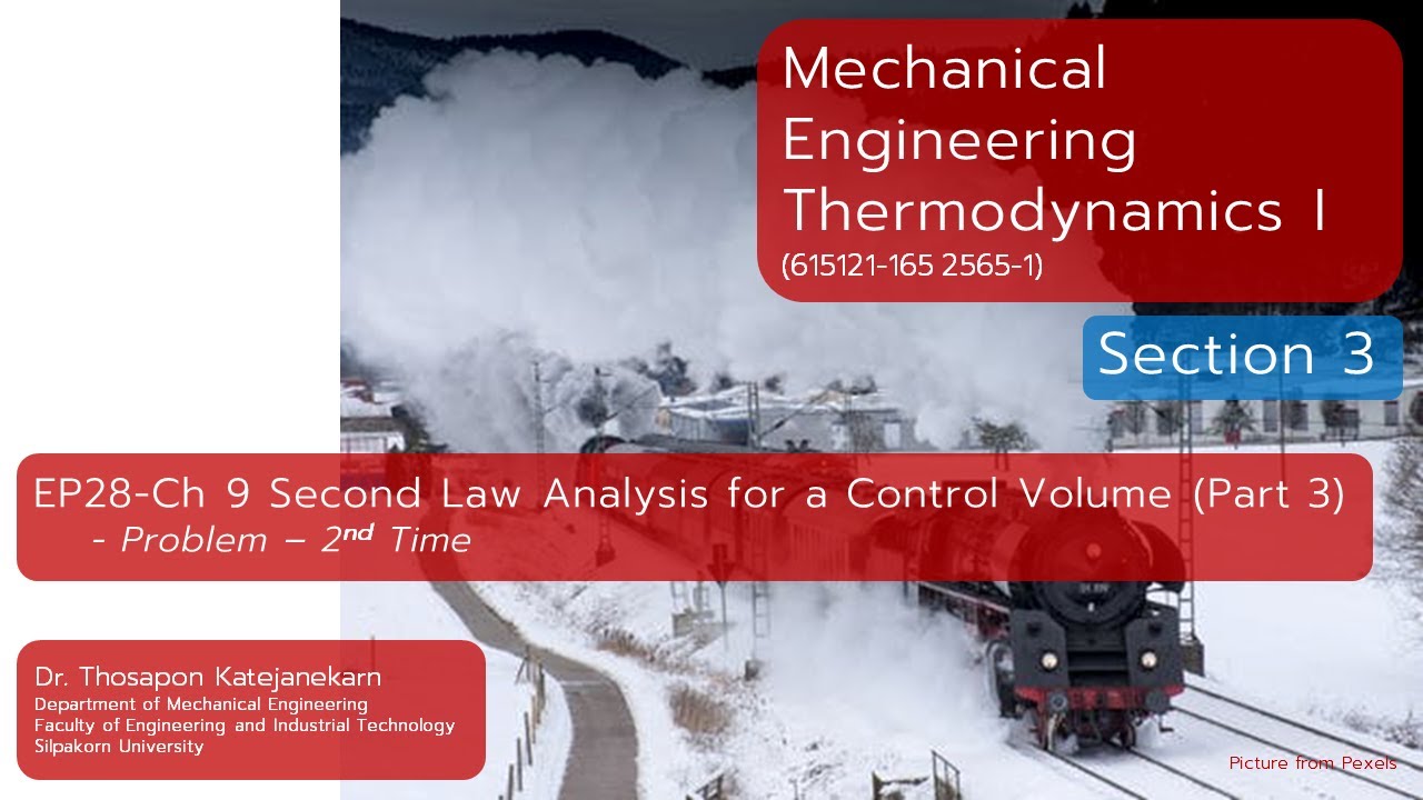 Thermo I 2565-1 S3 EP28-01 Ch9 Second Law for Control Volume (Part 3) - YouTube