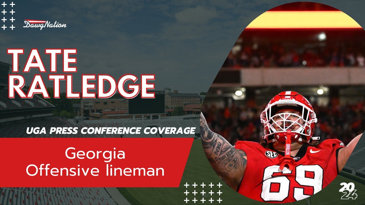 Georgia offensive linemen crash Tate Ratledge interview - YouTube