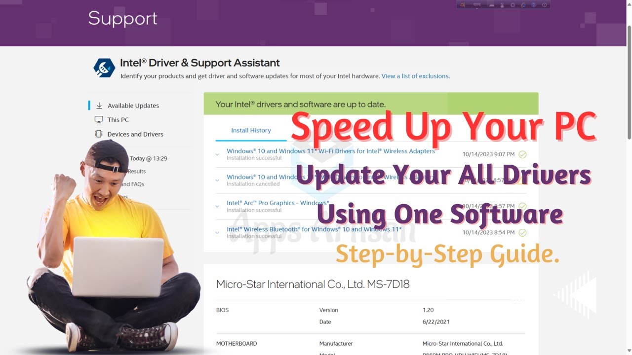How to Speed Up Your PC | Easy Driver Updates with Intel Driver ...