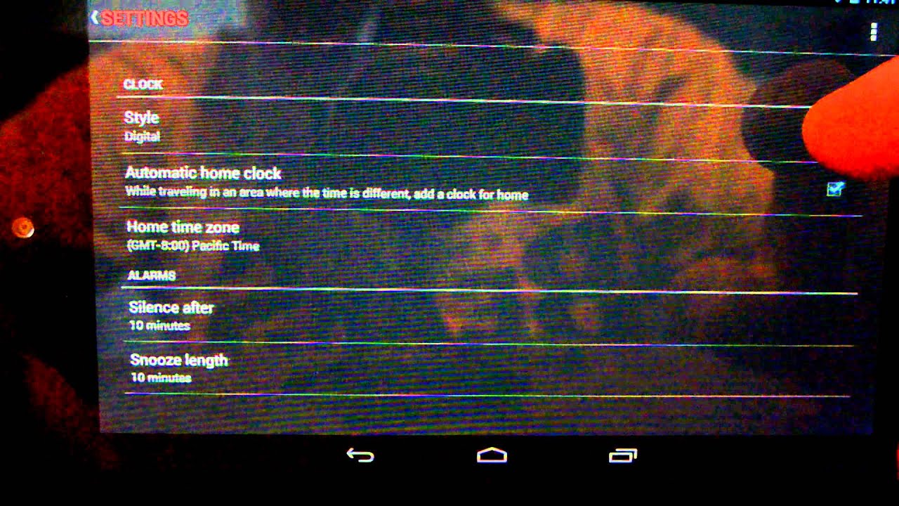 Google Nexus Clock App - YouTube
