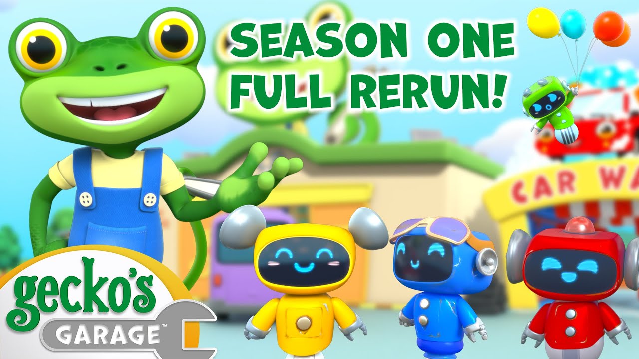 Gecko's Garage Full Season 1 Rerun! | Trucks For Children | Cartoons ...
