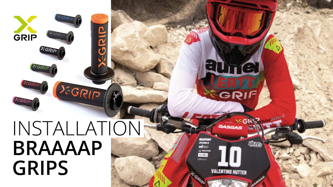 X-GRIP BRAAAAP grips – mounting on a GASGAS EC 350F, 2023 - YouTube