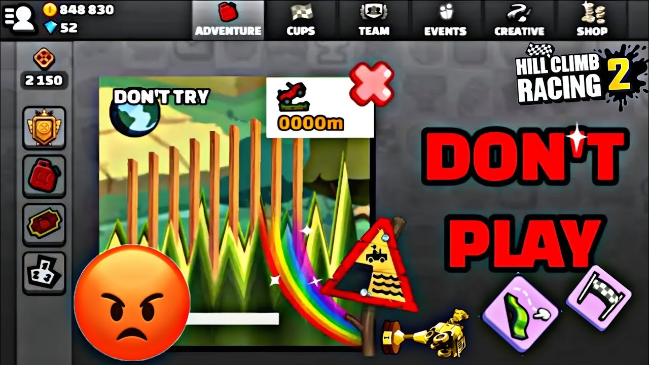 😡DON'T PLAY THIS MAP 👀 !- 10 EASY TO HARD TRACK CHALLENGES ! 🤩 !N HCR2 ...