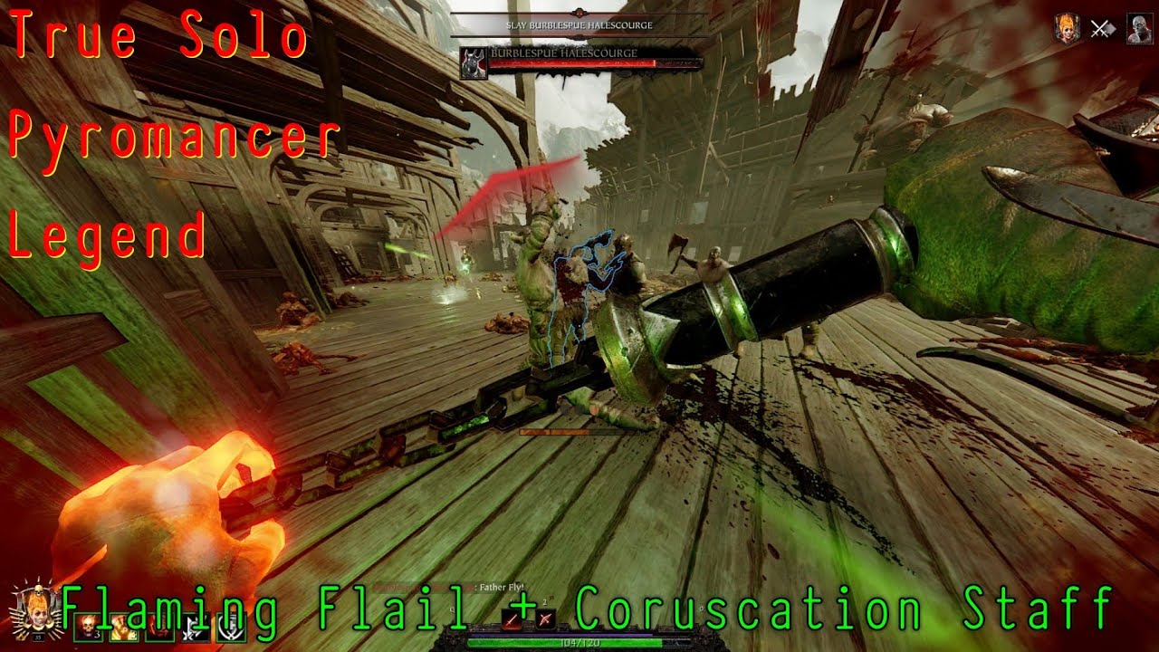 Vermintide 2 | Halescourge | True Solo - Legend [Pyromancer] | Flaming ...