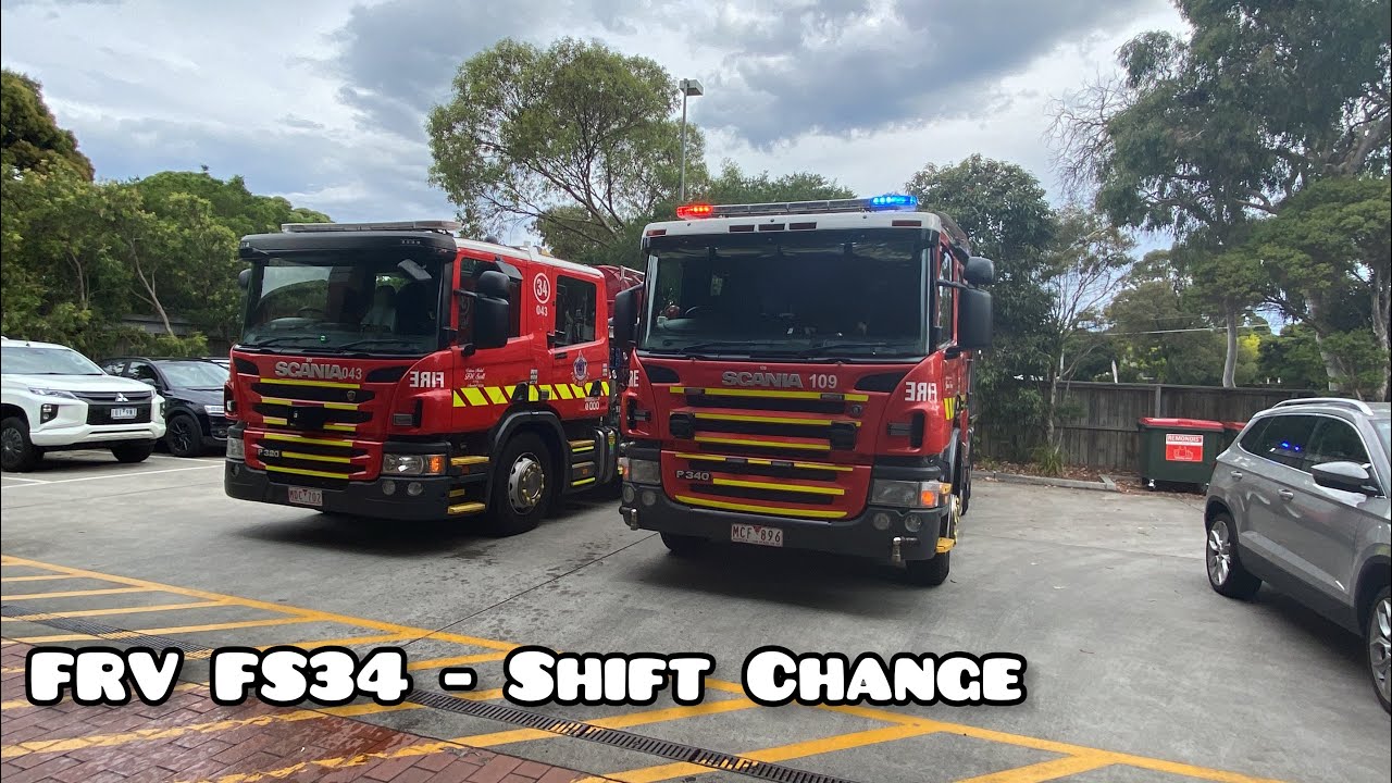 FRV - Fire station 34 - Night Shift Change (D Shift) - Highett FS34 ...