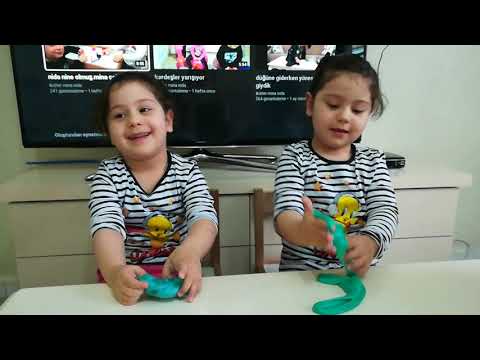 ikizler slime oynadı
