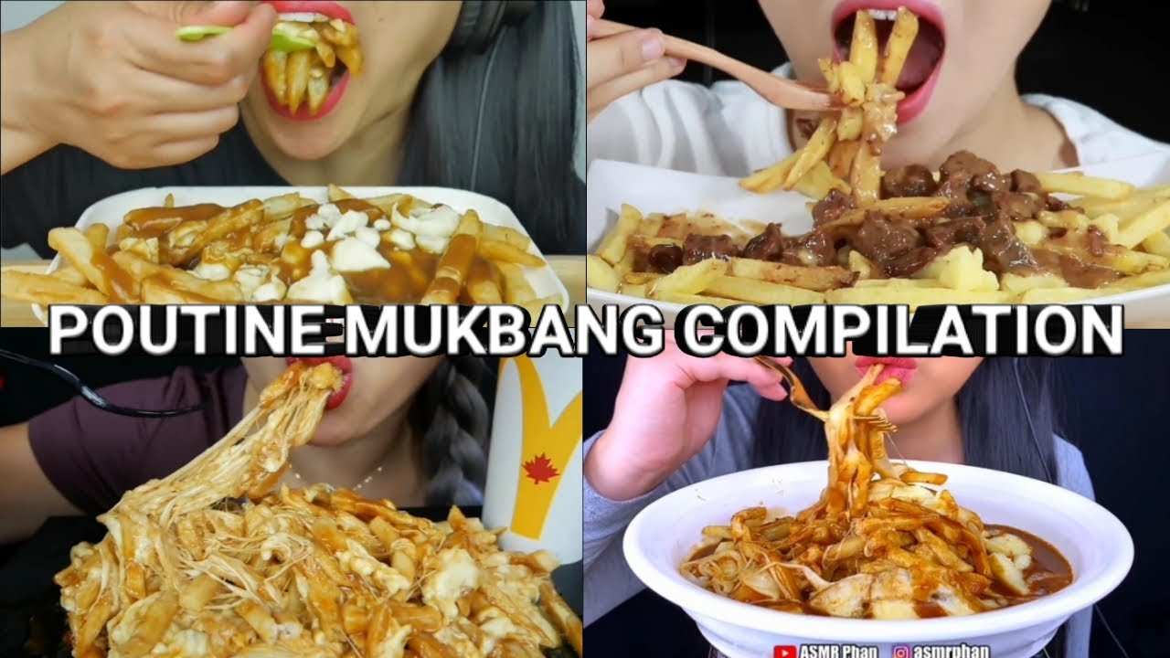 Poutine Mukbang Compilation - YouTube