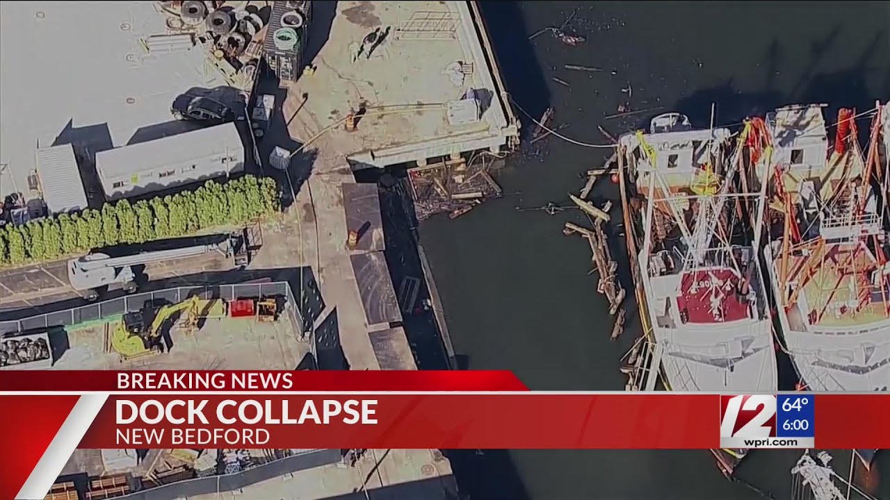 2 injured after dock collapses in New Bedford - YouTube