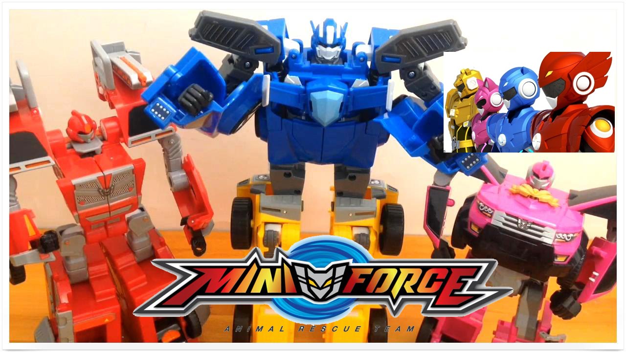 3 Robots Max MiniForce Cars transforming robot car mode toys unboxing ...