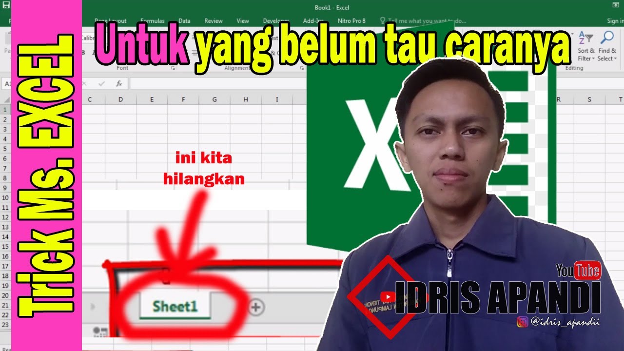 Cara menyembunyikan Sheet pada Ms. Excel - YouTube
