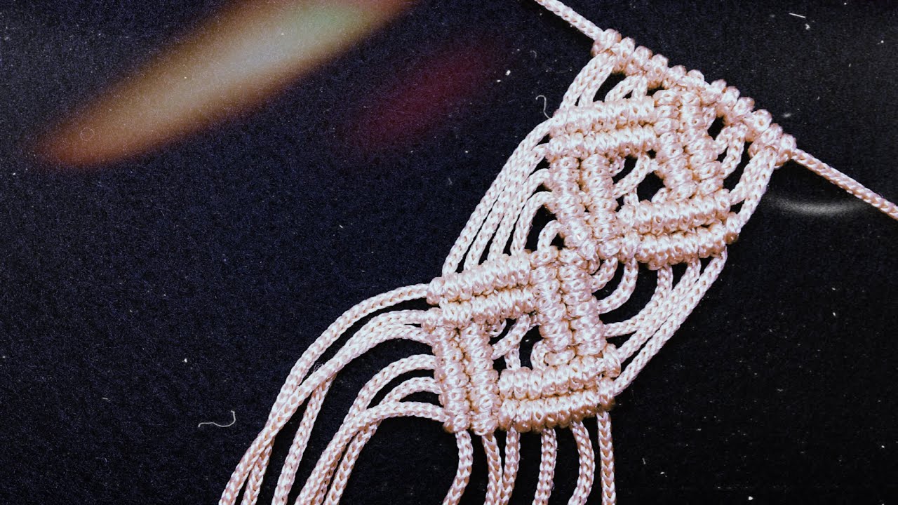 How to make this beautiful macrame pattern? - YouTube