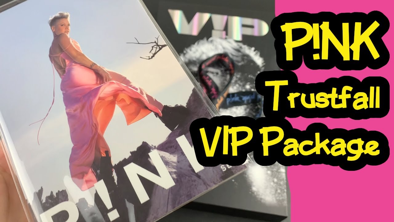 Pink Trustfall Tour VIP Silver Package tote bag - YouTube