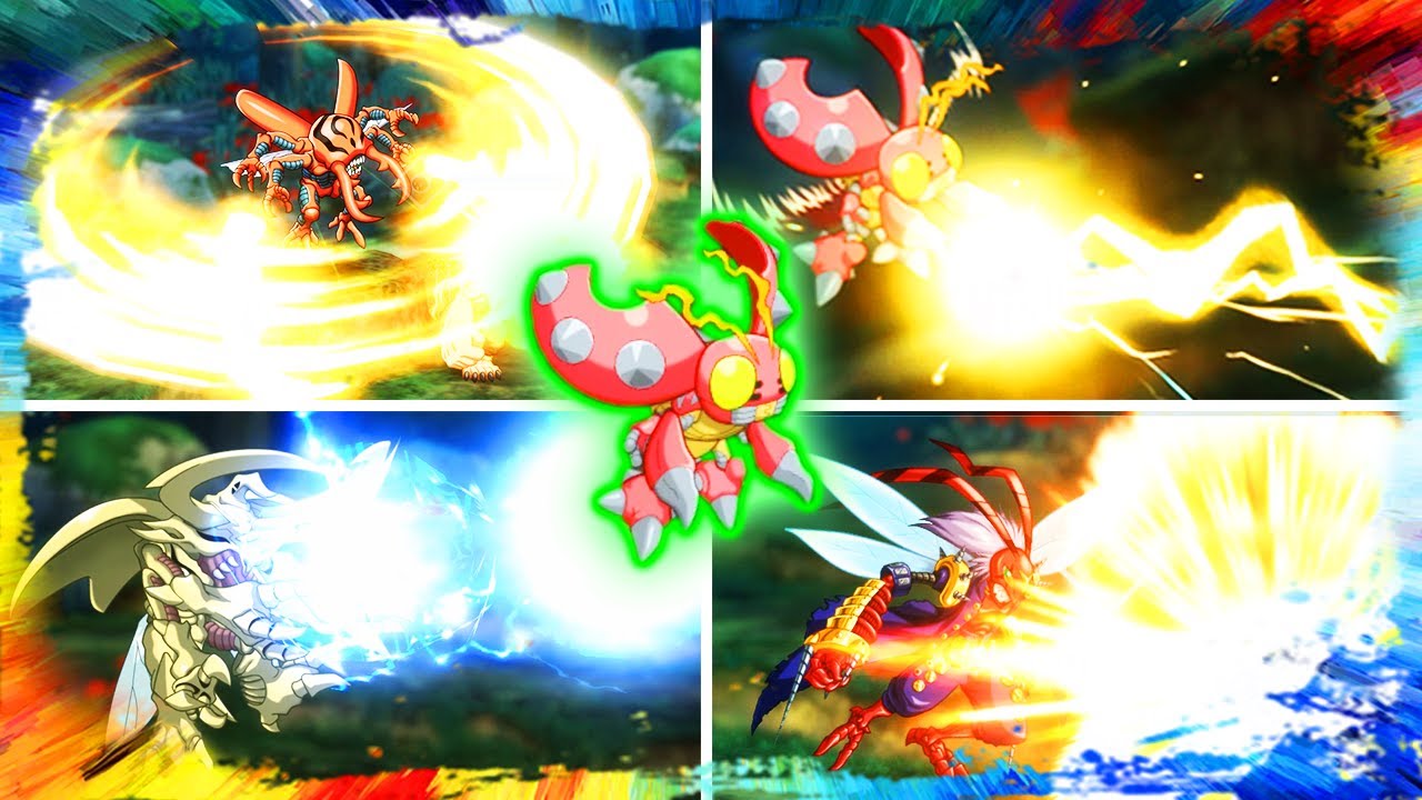 Digimon Survive All TENTOMON Evolution Signature attack - YouTube