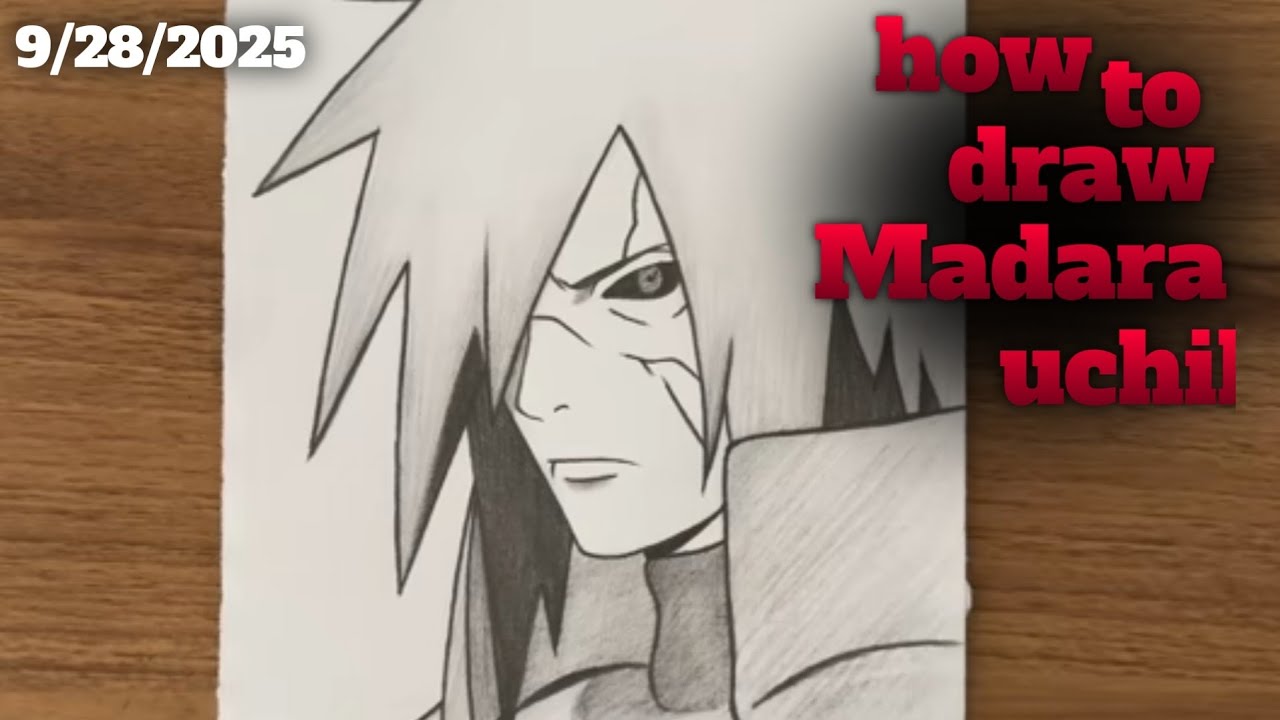 “How to Draw Madara Uchiha: Epic Naruto Anime Art Tutorial | Master ...