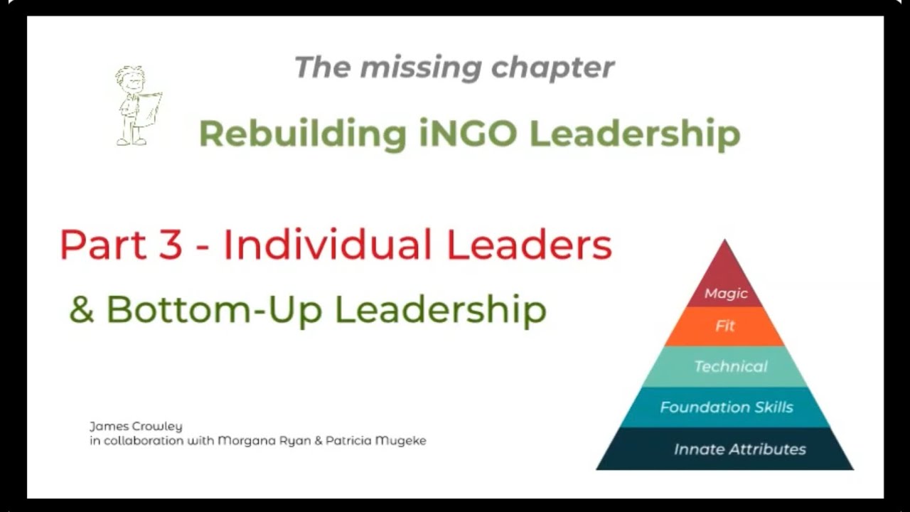 Rebuilding iNGO Leadership - Part 3: Individual Leaders and Individual ...