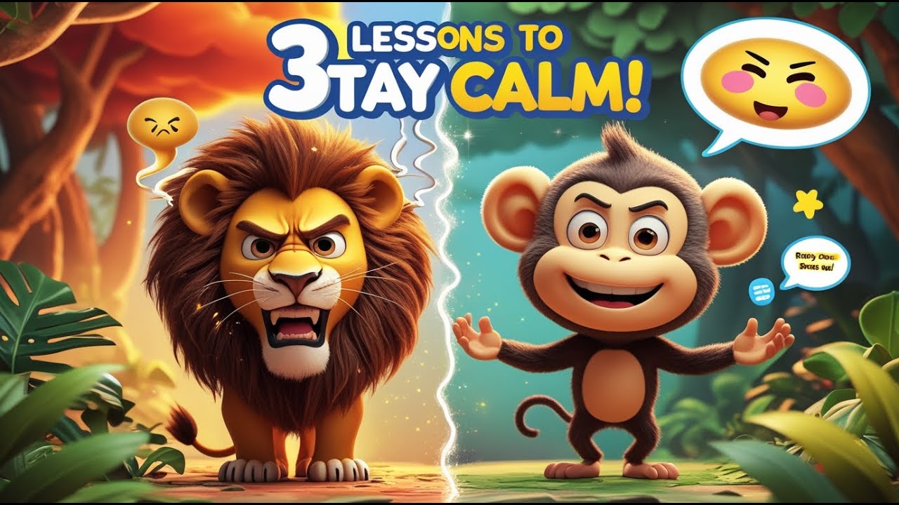 💡📚 3 POWERFUL ANGER MANAGEMENT LESSONS FROM LIEN & MONKEY! 🦁🐵🔥 | Kids ...
