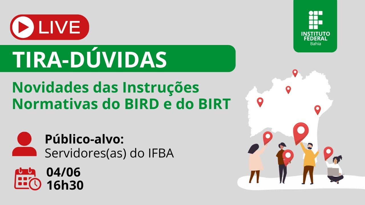Live Tira-Dúvidas sobre as novidades das Instruções Normativas do BIRD ...
