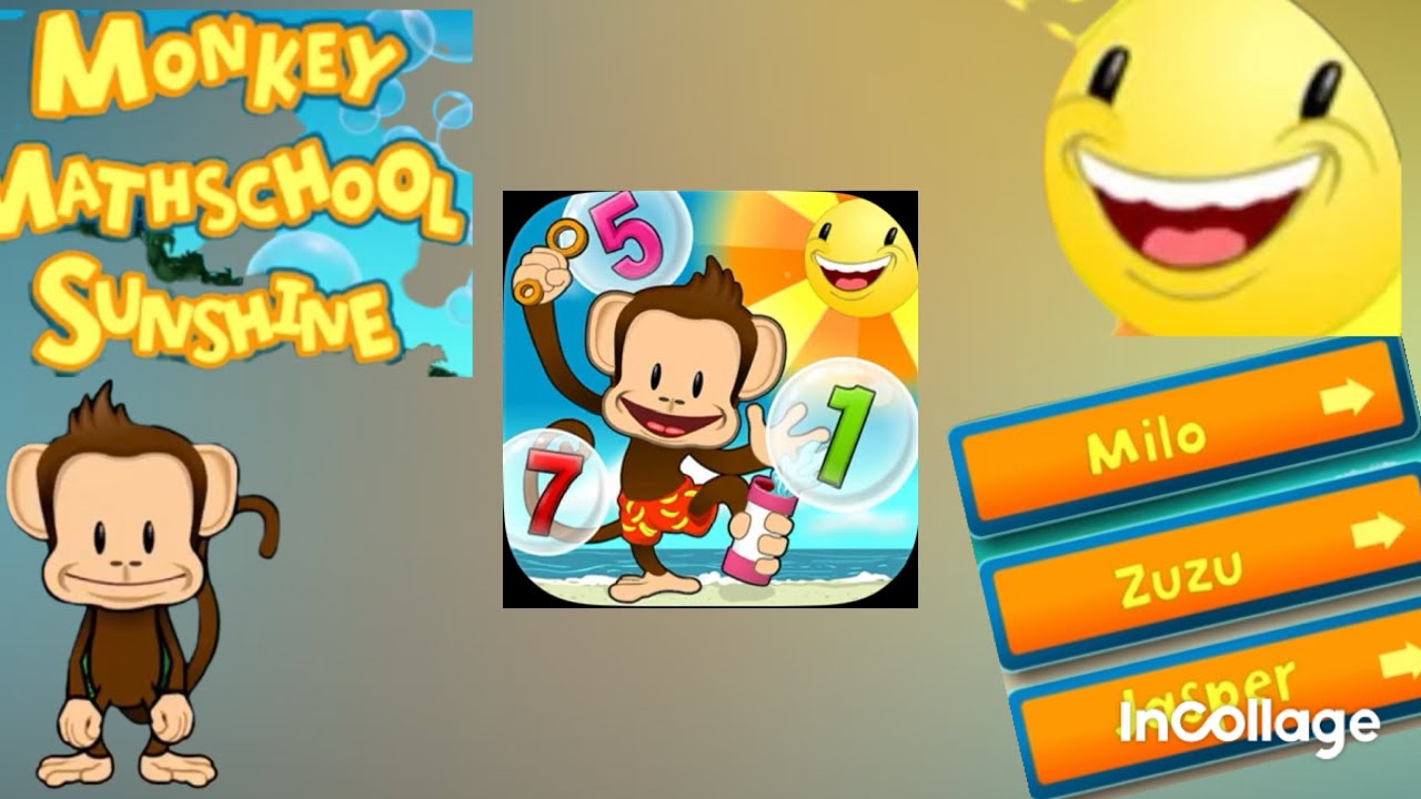 Monkey math school sunshine iOS iPhone gameplay - YouTube