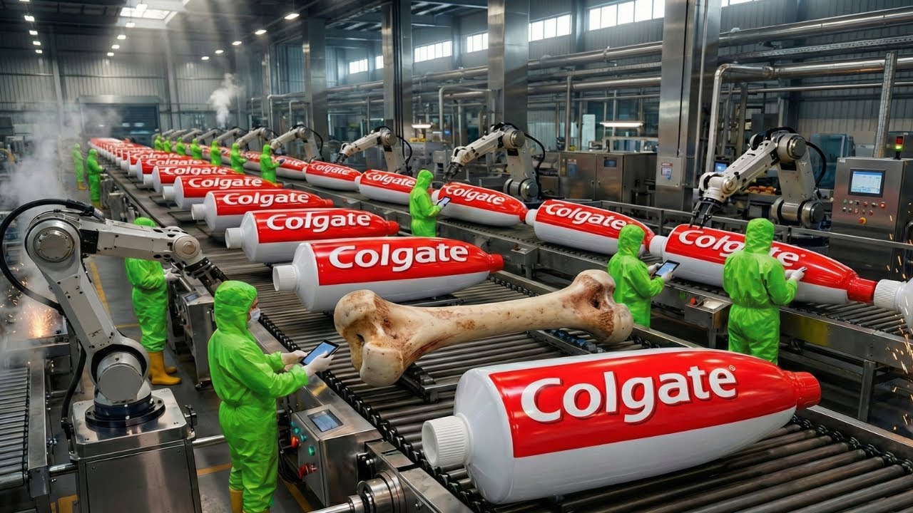 Inside the Largest Toothpaste Factory — From Animal Bones to Toothpaste ...