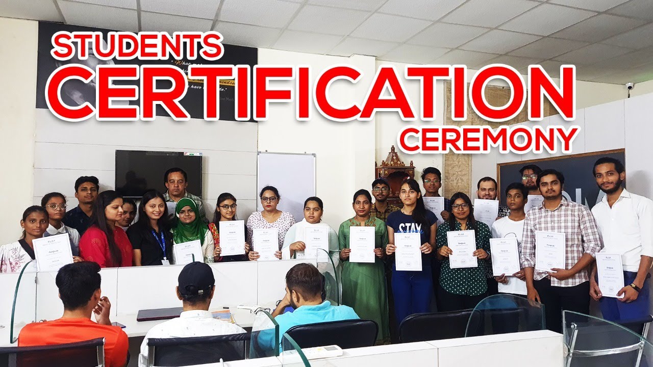 Students Certification Ceremony in Digital marketing - TSDM - YouTube
