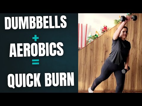 Quick Burn in 7 Minutes | Dumbbell Aerobics Workout - YouTube