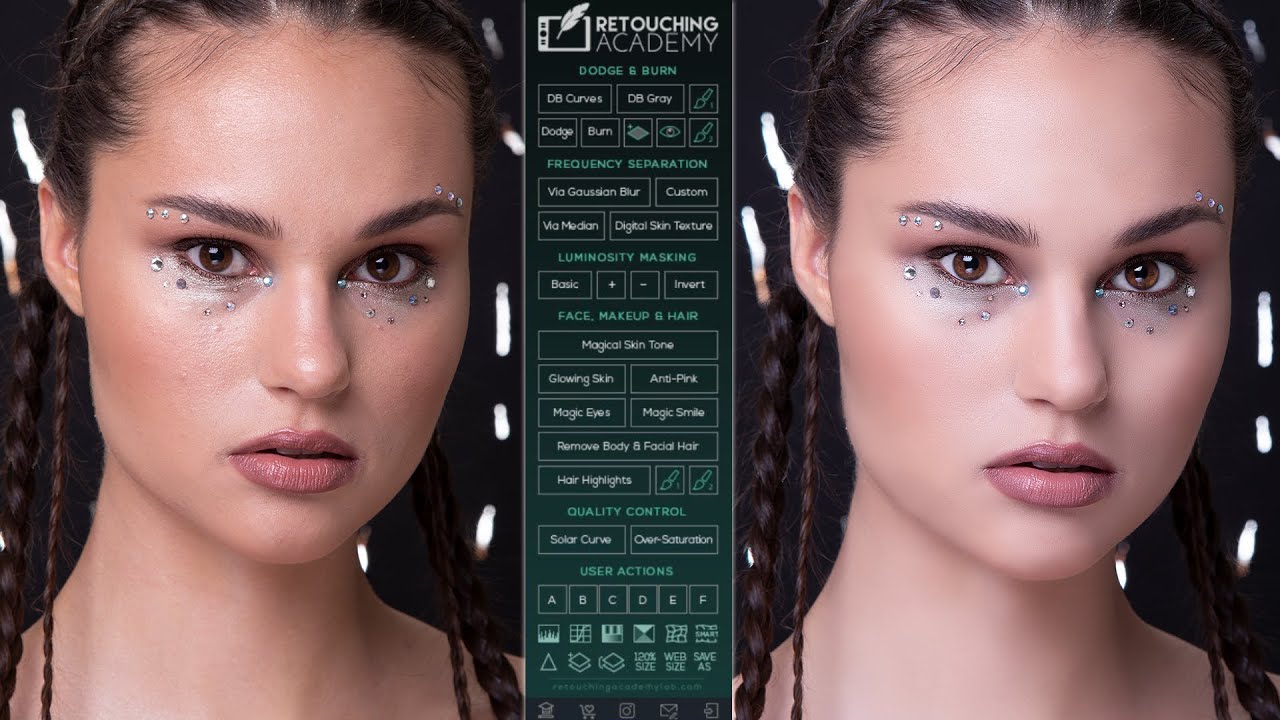 Skin Retouching Beauty Retouch Panel - YouTube