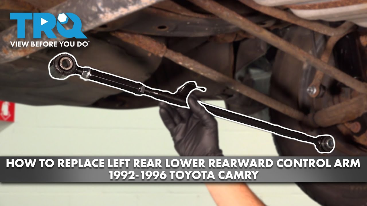 How to Replace Left Rear Lower Rearward Control Arm 1992-1996 Toyota ...
