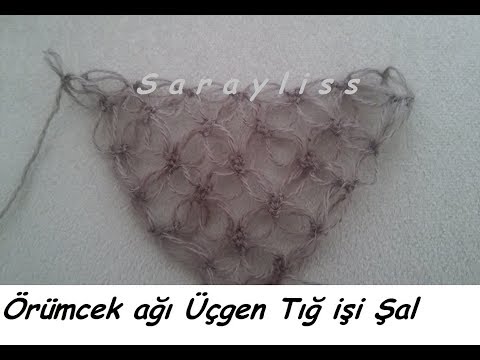 Örümcek ağı Üçgen Şal