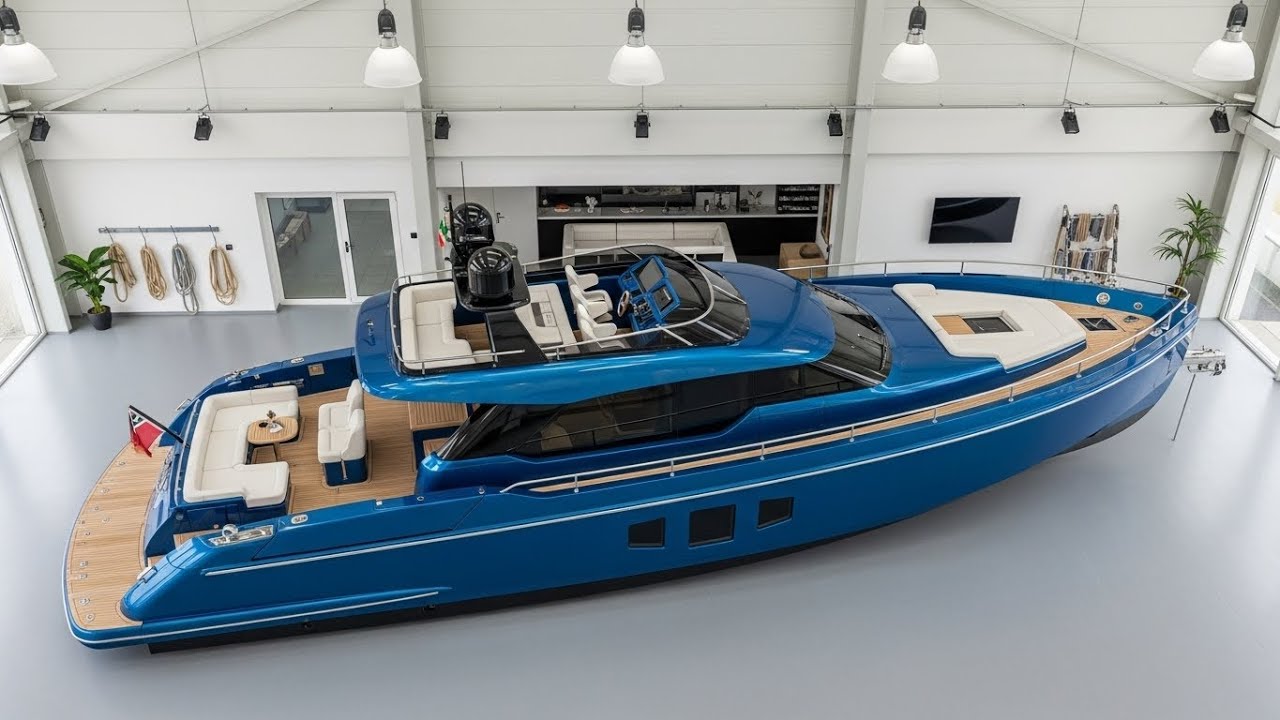2026 Leopard 52 Royal Blue | Futuristic Luxury Yacht Tour & Feat - YouTube