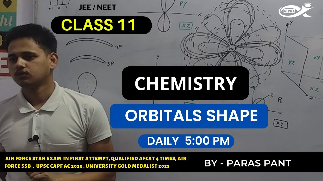 ATOMIC ORBITAL SHAPE || CLASS 11 CHEMISTRY ATOMIC STRUCTURE MOST DETAILED CLASSES DEMO LECTURE 1 ...