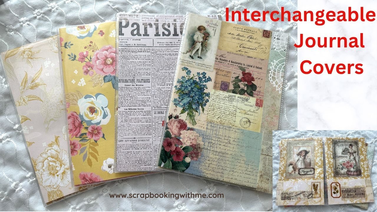 JOURNAL COVERS FROM PLASTIC SHEETS QUICK AND EASY - YouTube
