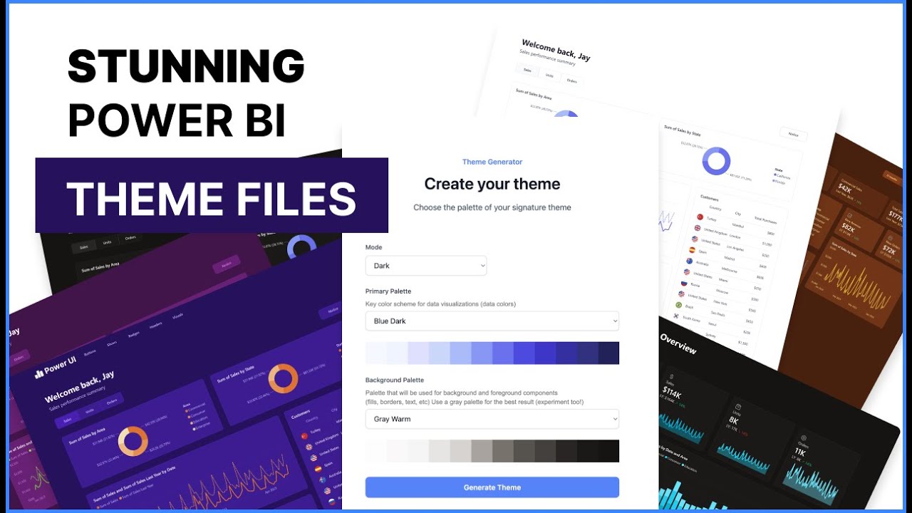 Power BI Theme Generator - YouTube