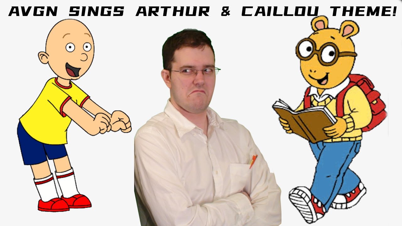 James Rolfe The AVGN Reading Caillou and Arthur Theme! - YouTube