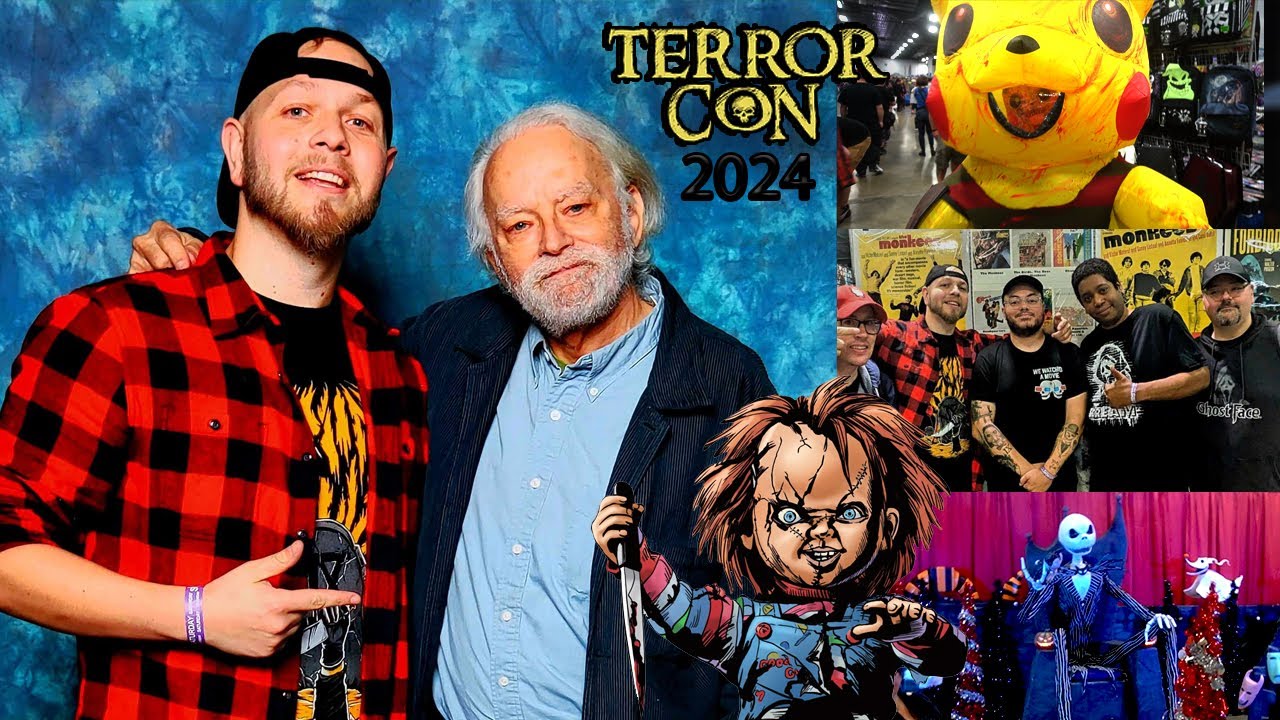 TERROR CON 2024 Horror Con Vlog! Me Meeting Brad Dourif!!!! - YouTube