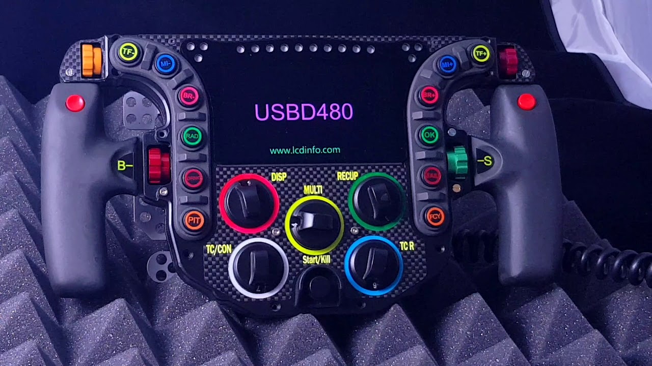 Test Leds RGB and LCD 480 usb - YouTube