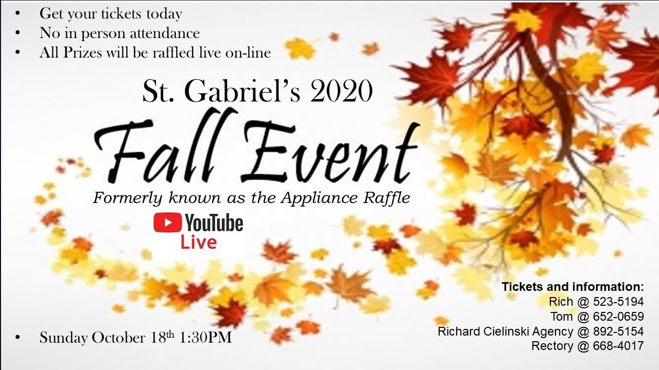 Fall Event (aka Appliance Raffle) - YouTube