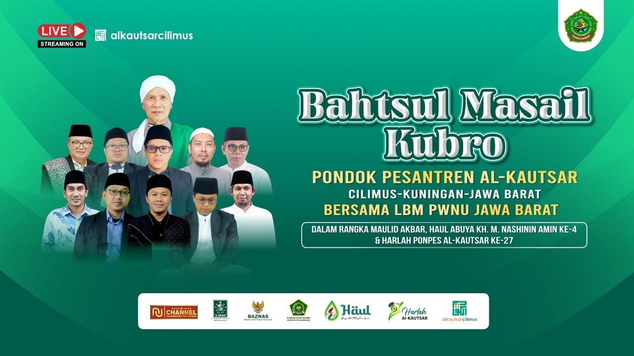 🔴[LIVE] Bahtsul Masail Kubro LBM PWNU Jawa Barat - Jalsah 2 || Ponpes ...