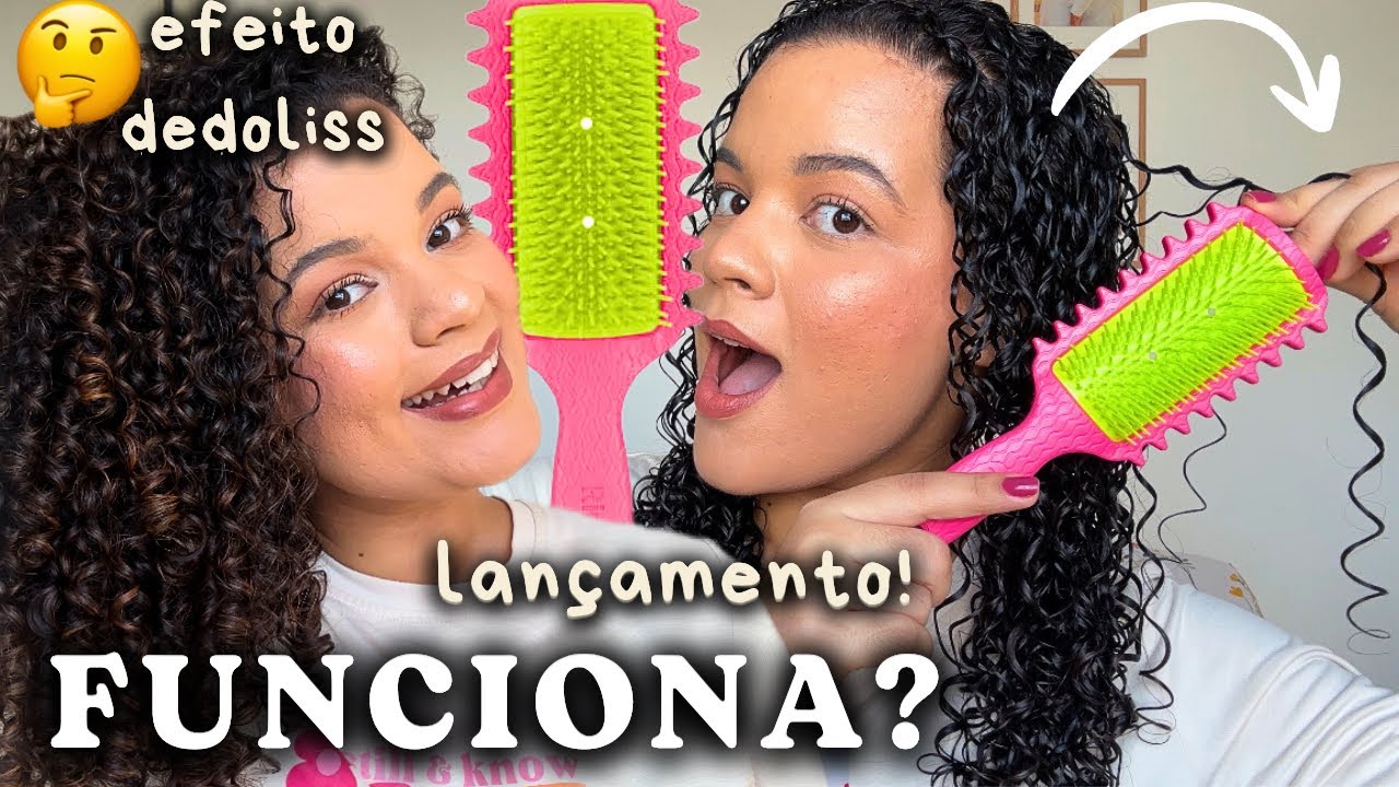 Escova Flex Fita Curls da Ricca FUNCIONA? Alta definição dedoliss ...
