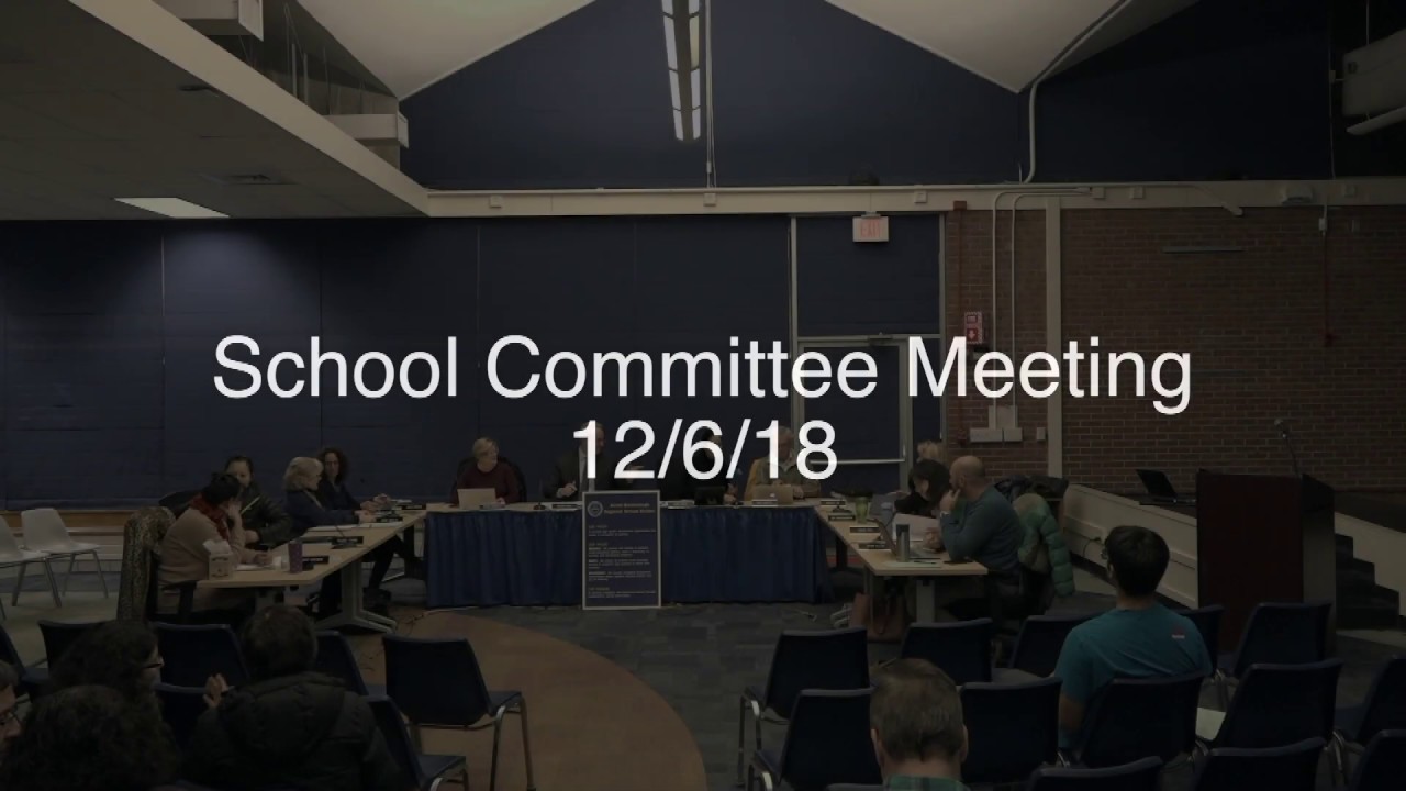 School Committee Meeting 12/6/18 - YouTube
