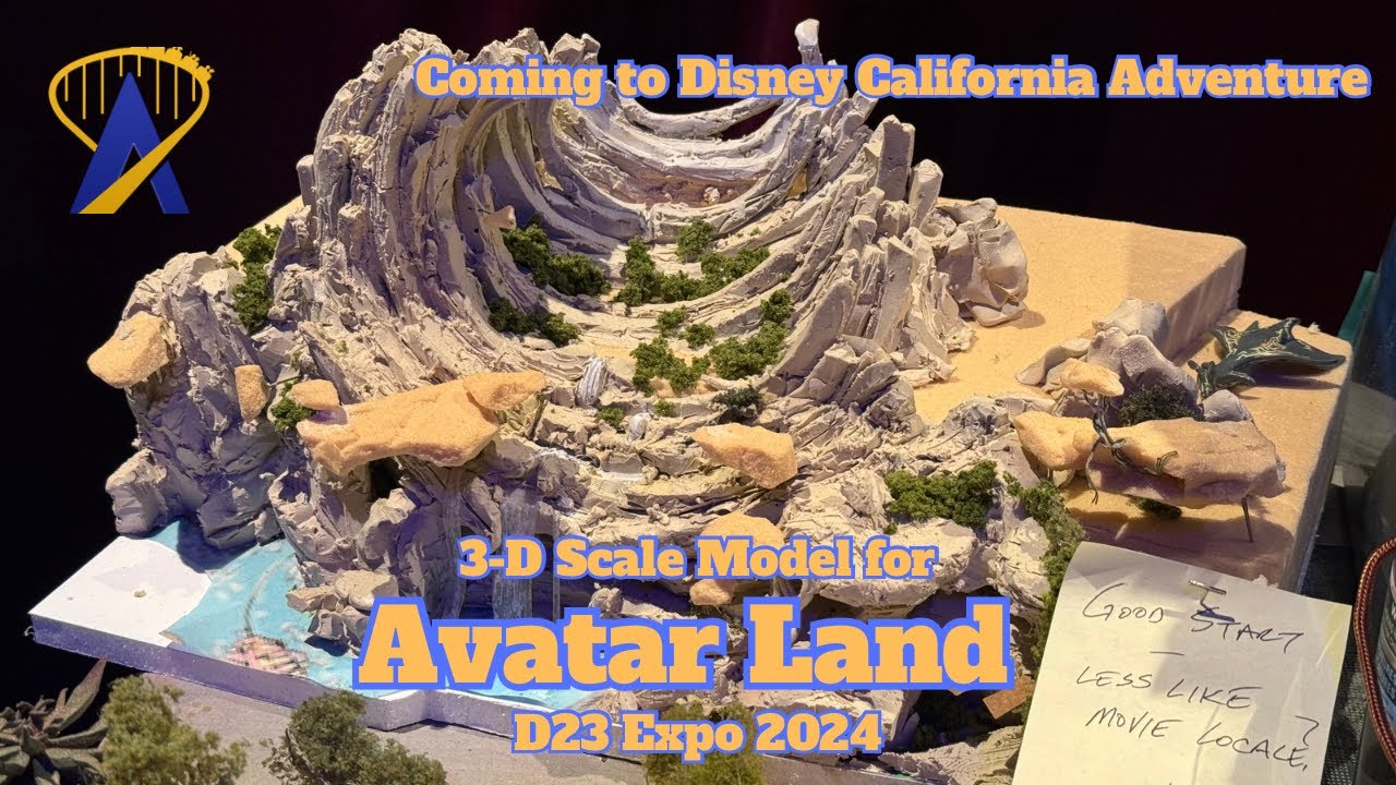Avatar Land Models for Disney California Adventure at D23 2024 - YouTube