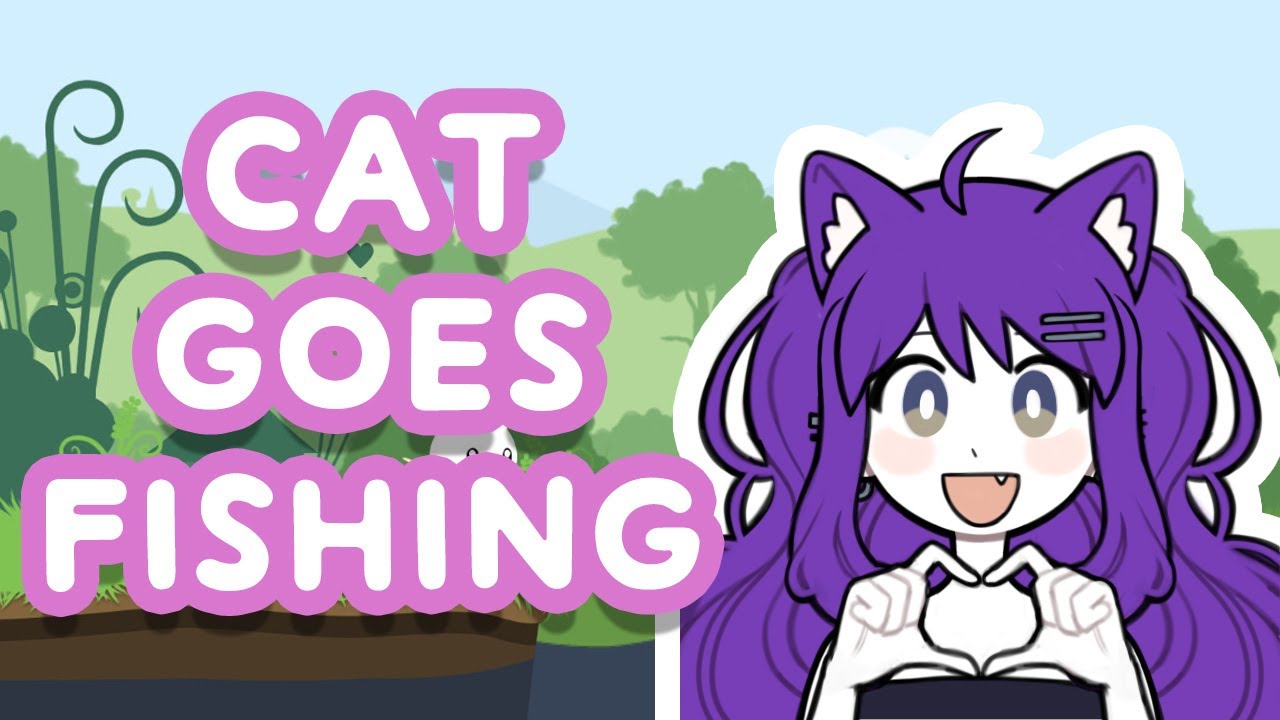 [Cat Goes Fishing] a silly kitty fishing for silly fish - YouTube