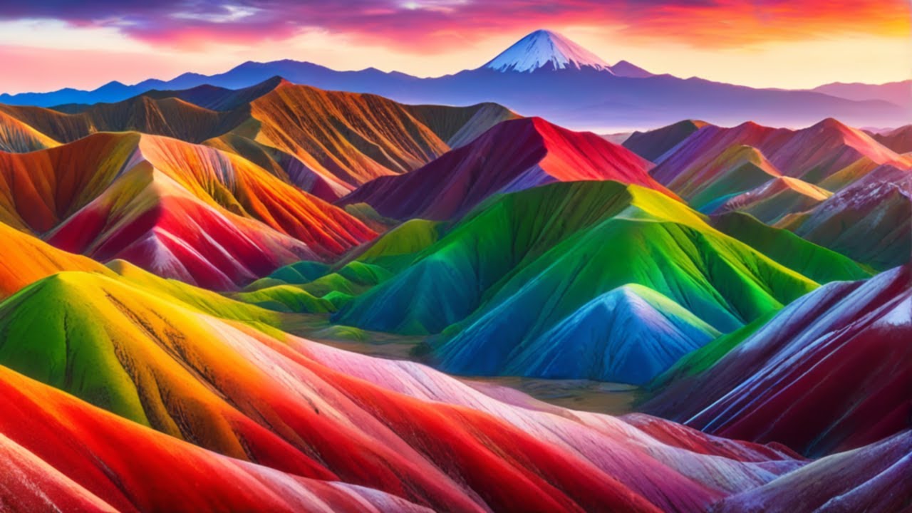 Unveiling the Rainbow Mountains Nature's Masterpiece, #naturewonders # ...