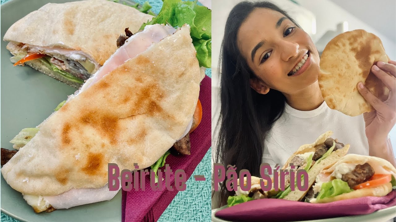 RECEITA DE PÃO SÍRIO OU PÃO PITA | MONTANDO UM BEIRUTE | FLORICANDO ...