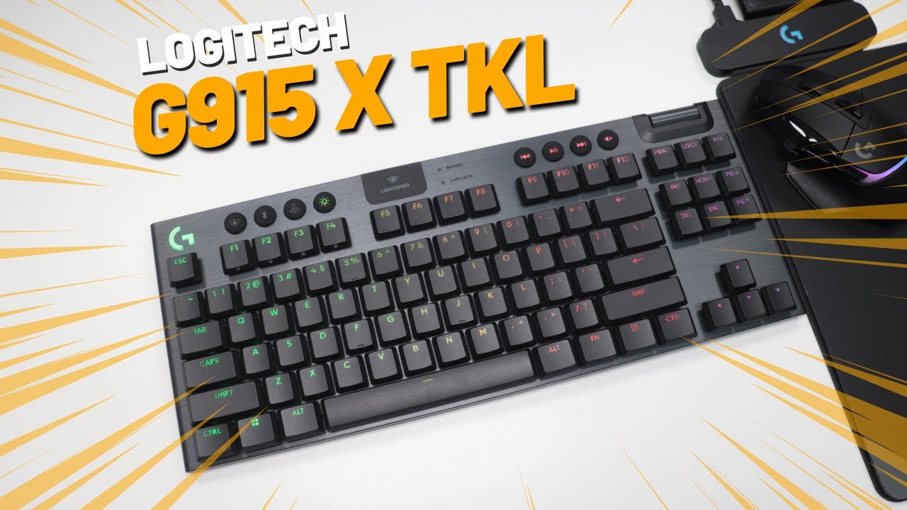LOGITECH 915 X LIGHTSPEED TKL - O NOVO TECLADO MECÂNICO SEM FIO E ...