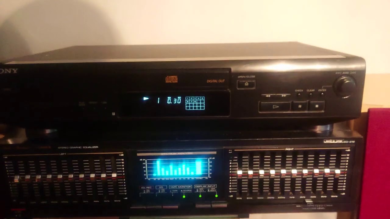 Sony CDP-XE310 Compact Disc Player - YouTube