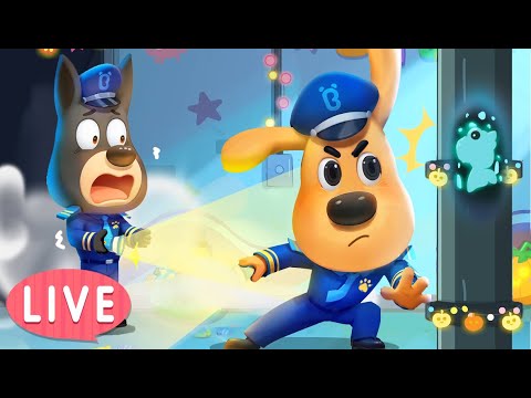 🔴LIVE | Strange Sound on Halloween | Police Cartoon | Kids Videos for ...
