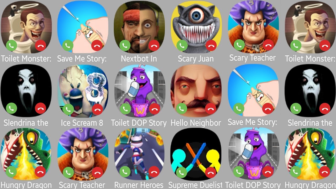 Nextbot In,Slendna The School,Scary Teacher 3D,Ice Scream,Hello ...