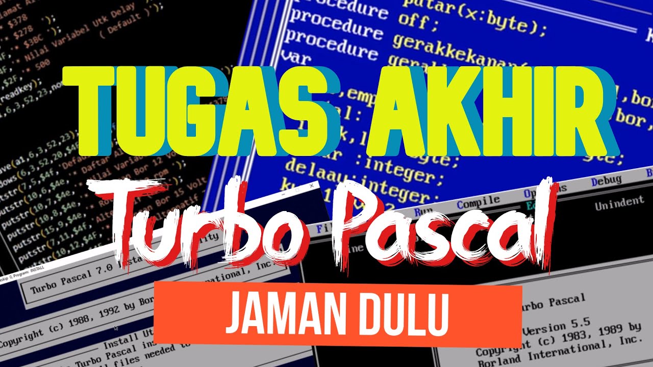 Ketemu Skripsi Jaman Dulu / Tugas Akhir /Turbo Pascal - YouTube