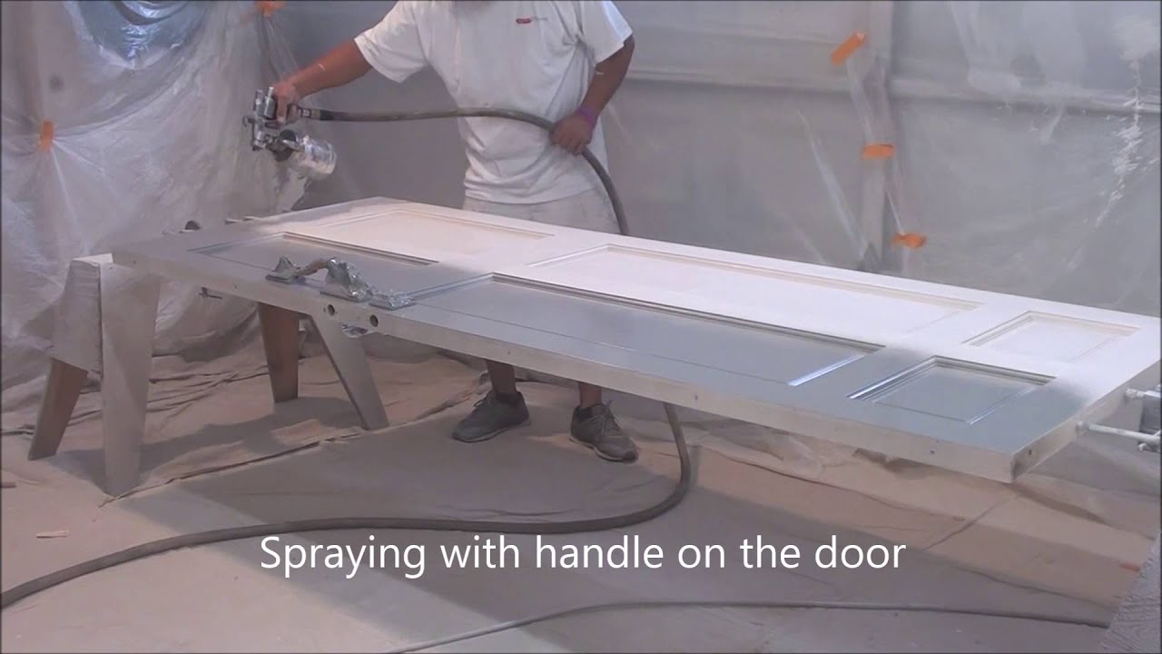 Painting 100lbs Front Doors with DoorRackPainter - YouTube